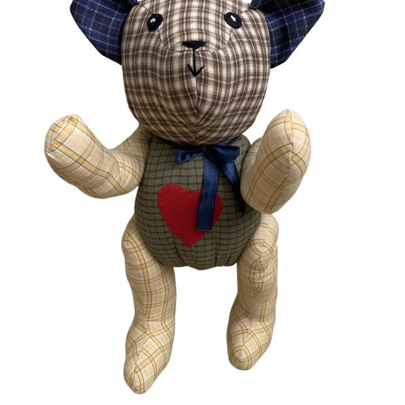 Cargo Kids | Toys | Nwot Cargo Kids Fabric Teddy Bear Plaid Jointed ...